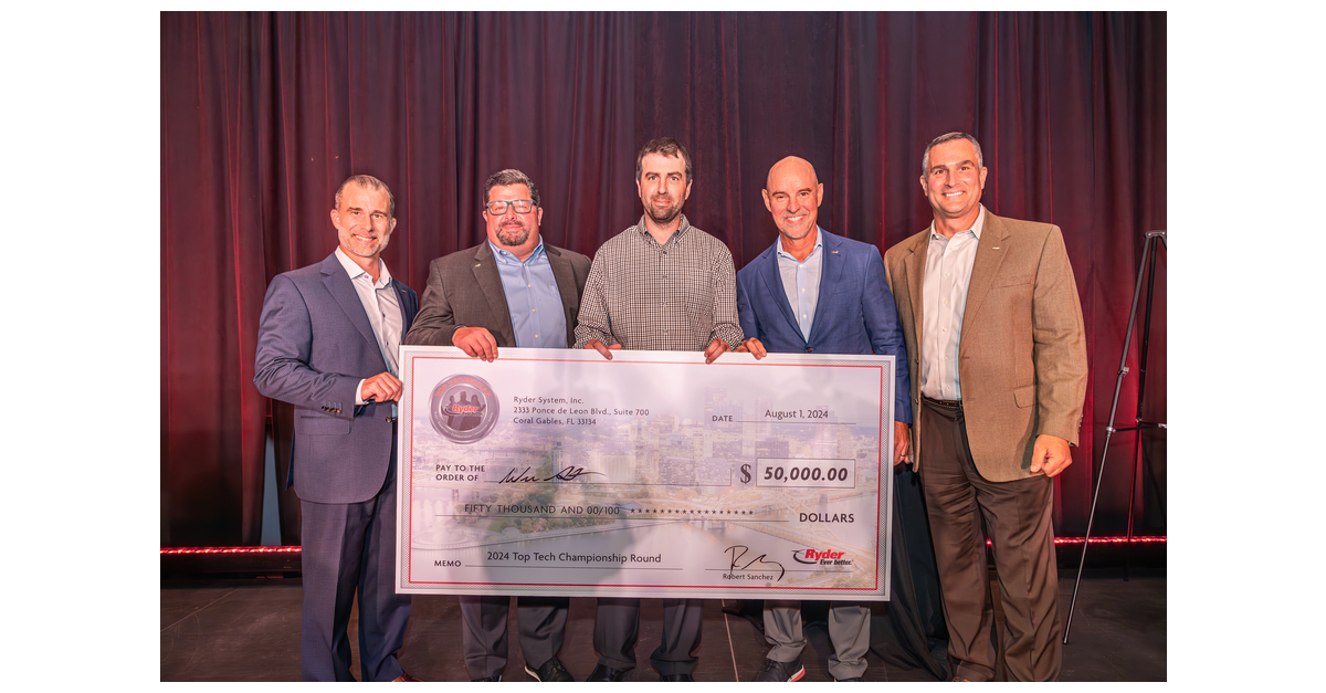 Ryder Announces Champion of Annual “Top Tech” Skills Competition ...