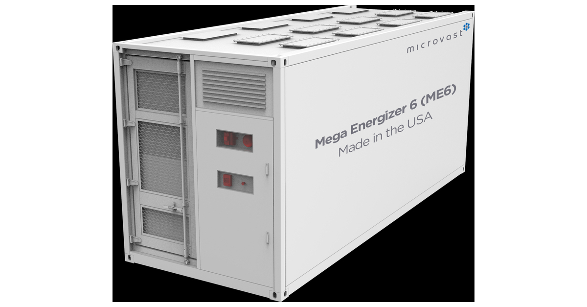 Microvast Unveils New Next Generation LFP Based ME6 Energy Storage ...