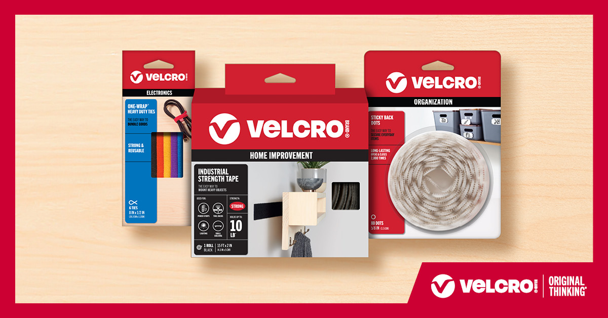 New Bold and Beautiful VELCRO Brand Packaging Simplifies Shopping ...