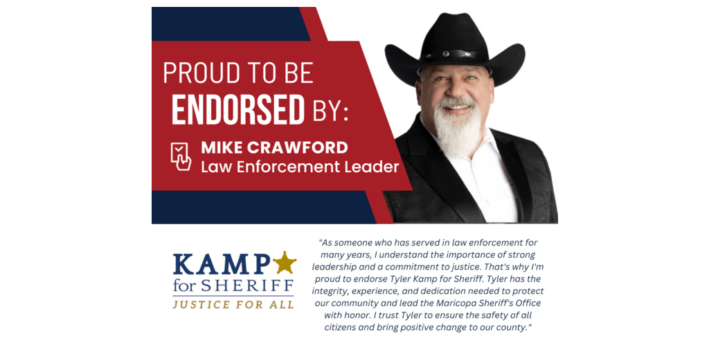 Mike Crawford Endorses Tyler Kamp For Sheriff