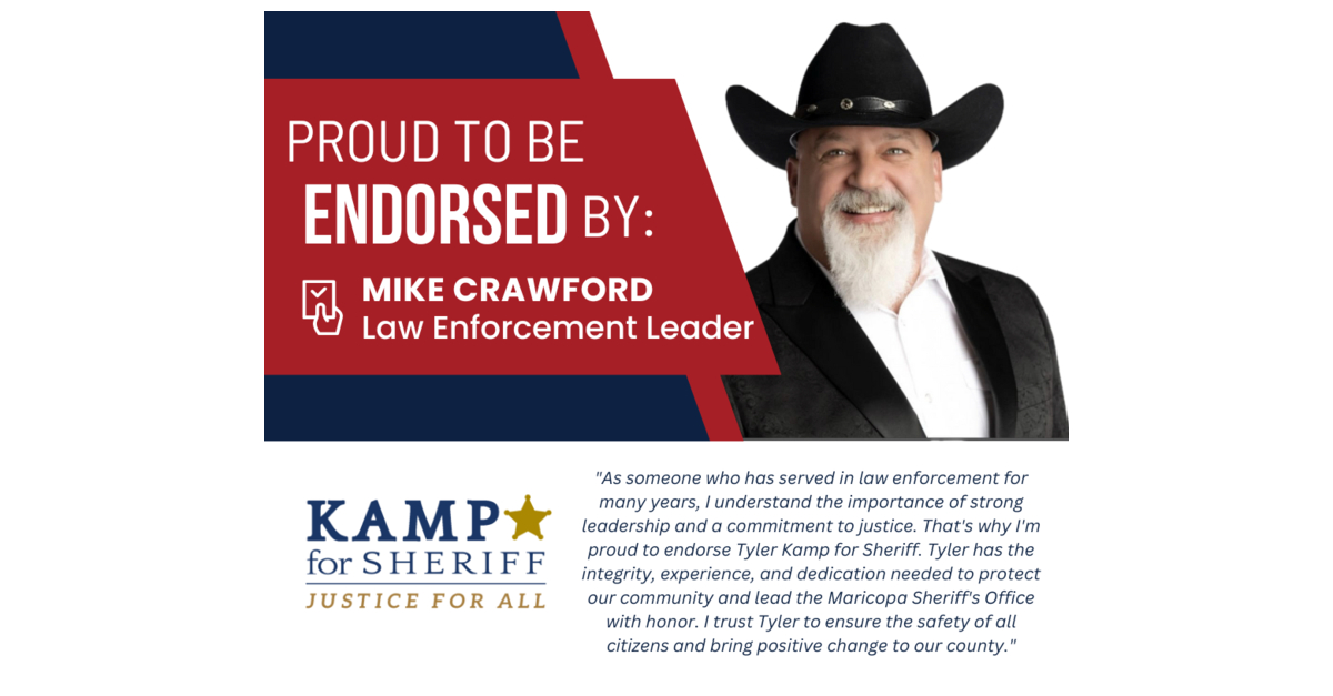 Mike Crawford Endorses Tyler Kamp For Sheriff | Business Wire