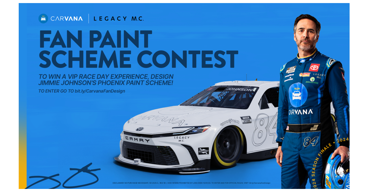 Carvana, Jimmie Johnson Offer Chance to Draw Outside the Finish Lines ...