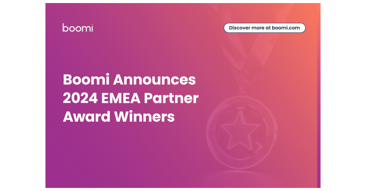 Boomi annonce les lauréats du 2024 EMEA Partner Award | Business Wire