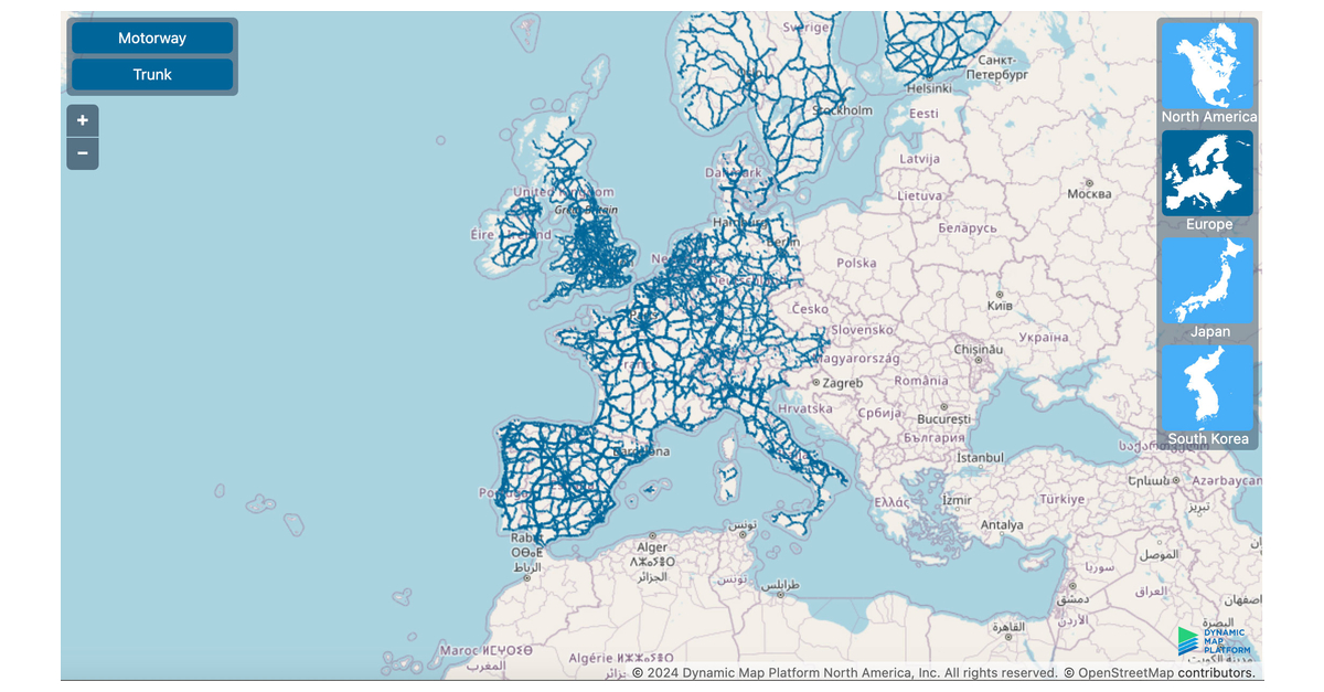 Dynamic Map Platform Expands HD Map Coverage to 16 European Countries ...