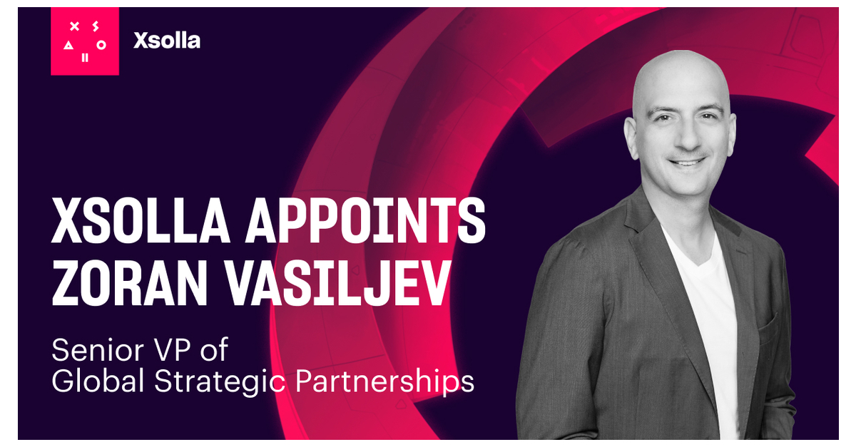 Xsolla nomme Zoran Vasiljev au poste de vice-président principal des ...