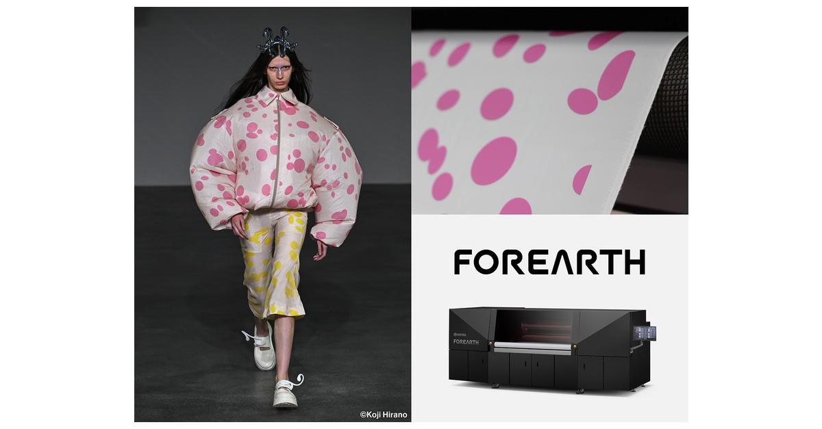 京セラドキュメントソリューションズ - インクジェット捺染プリンター「FOREARTH」とファッションブランド「ANREALAGE」のコラボレーション作品第2弾が、2025年春夏 パリ ...
