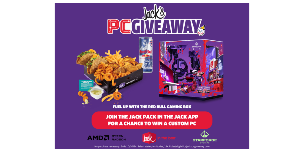 Jack in the Box Levels Up Your Gaming Gear with Custom-Built PC Giveaway