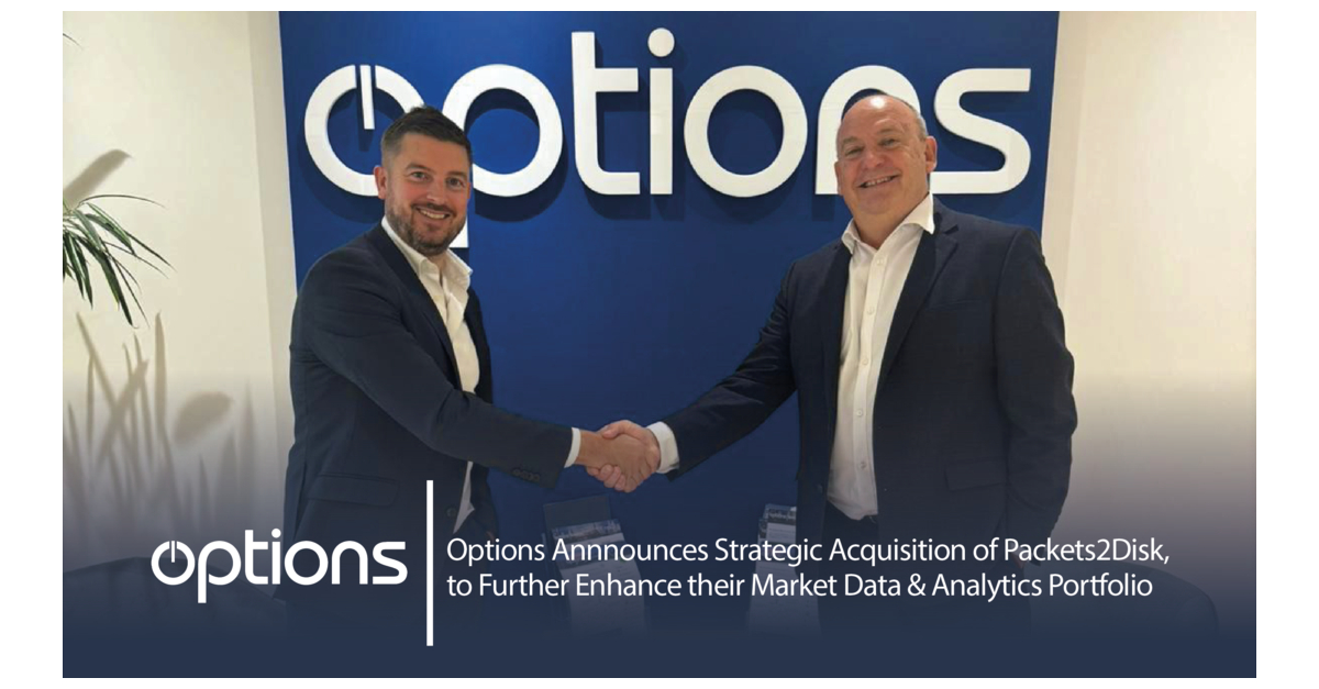 Options Technology Announces Strategic Acquisition of Packets2Disk to ...