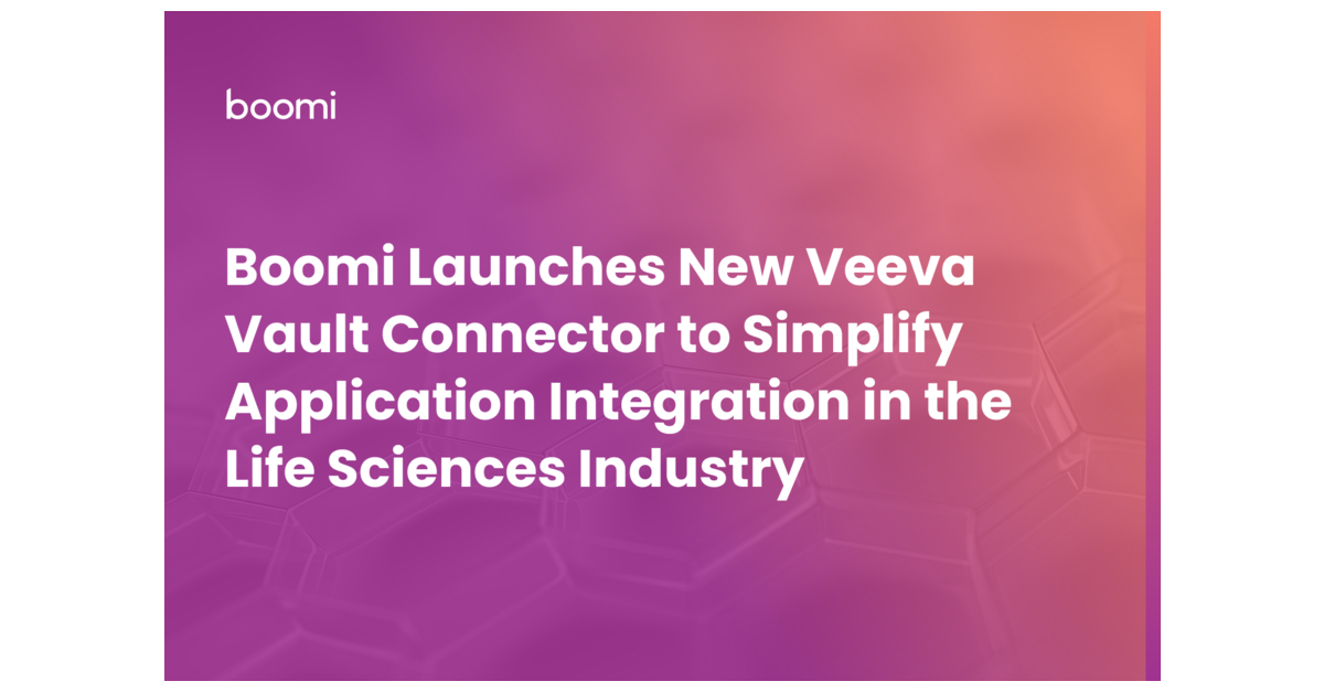 Boomi Launches New Veeva Vault Connector to Simplify Application ...