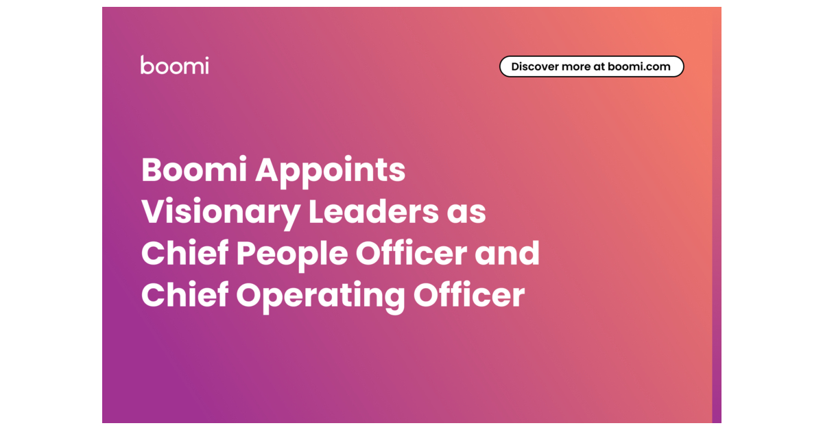 Riassunto: Boomi nomina leader visionari in qualità di Chief People ...