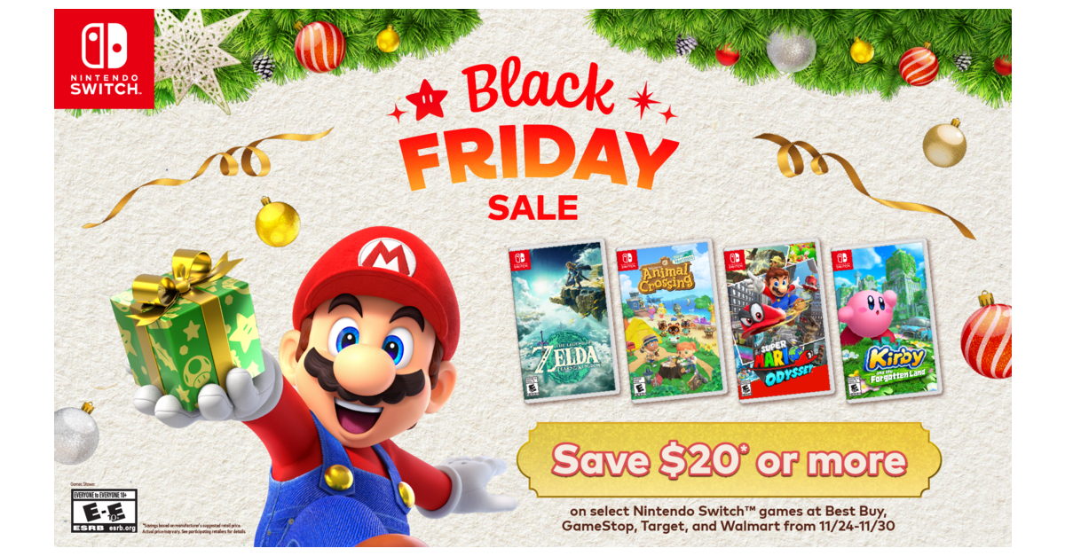 NINTENDO ANUNCIA SUS OFERTAS DE BLACK FRIDAY OFRECIENDO AÚN MÁS MANERAS ...