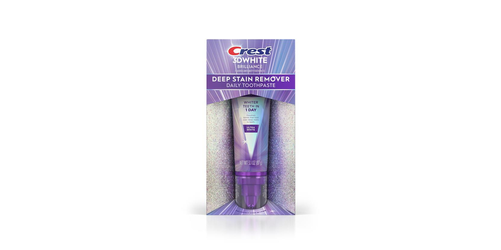 New Crest 3DWhite Deep Stain Remover Daily Whitening Toothpaste Gives ...