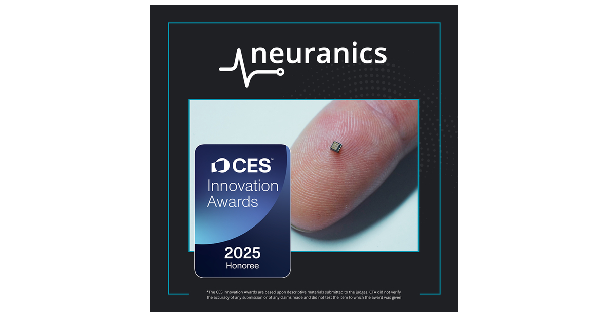 Neuranics Honoured by CES Innovation Award | Business Wire