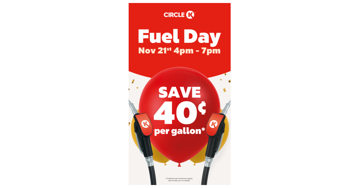 Circle K Thanks Customers with National 'Fuel Day' Offering Up To 40 ...