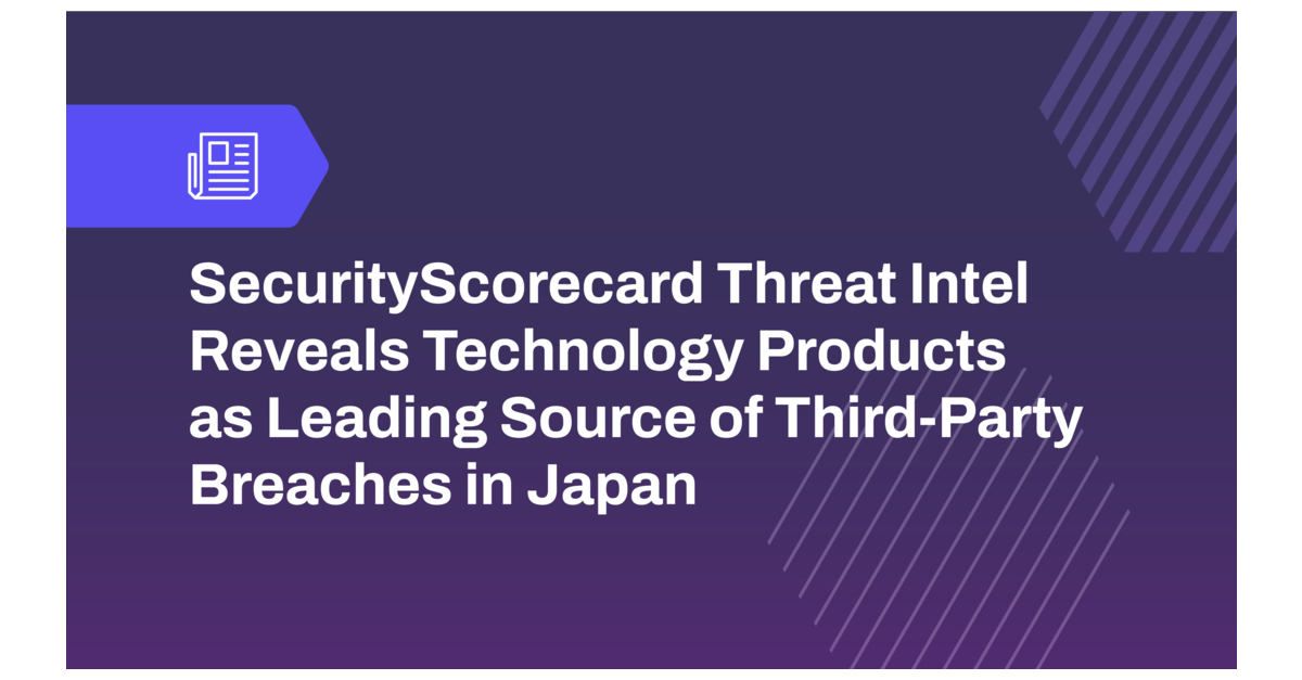 SecurityScorecard Threat Intel Reveals Technology Products as Leading Source of Third-Party ...
