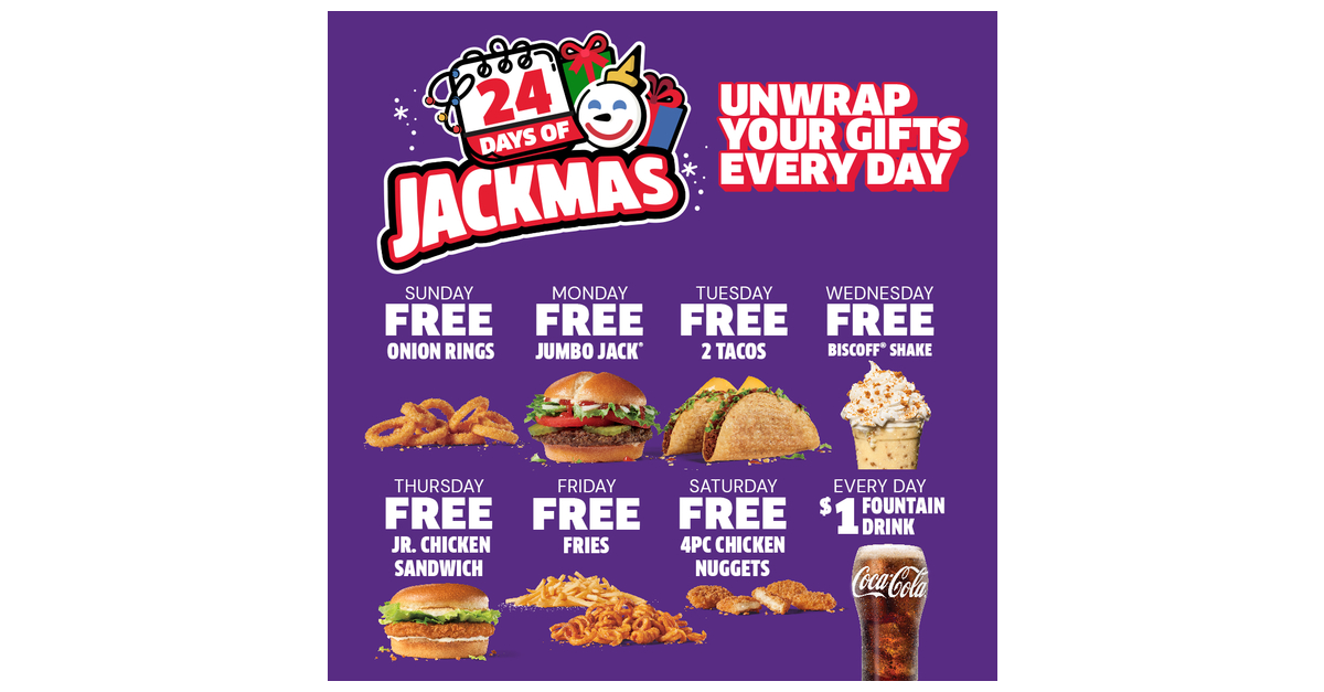 Jackmas is Back: Unwrap 24 Days of FREE Gifts on the Jack App ...