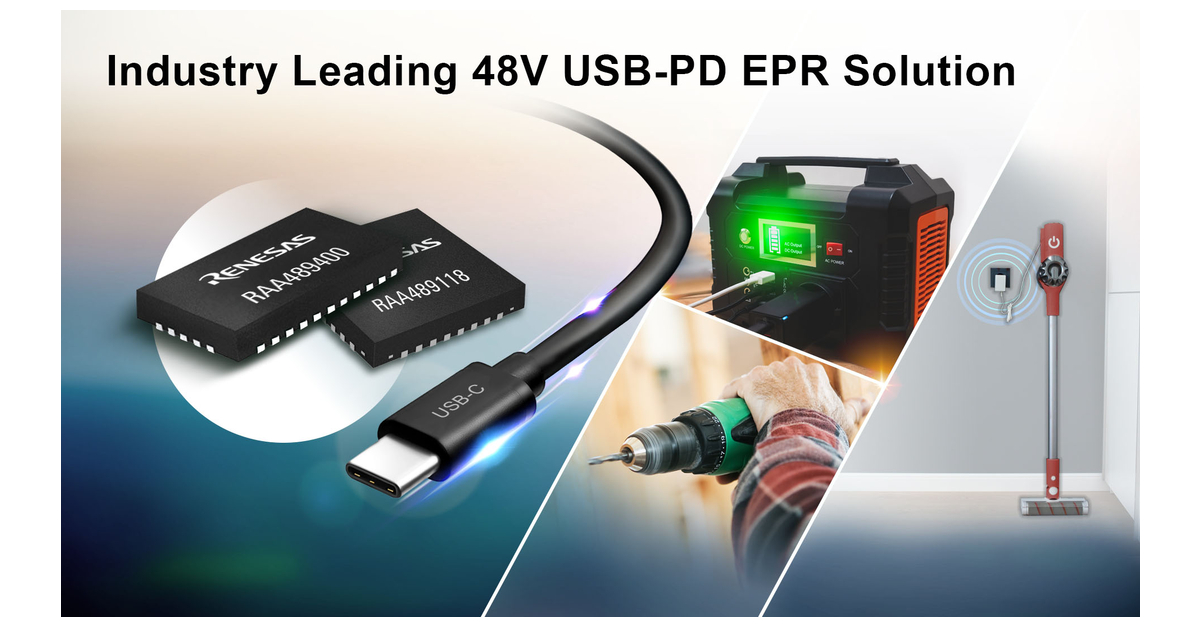 Renesas Introduces USB PD EPR Solution Featuring Type-C Port Controller ...