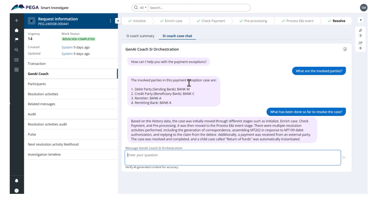 Pega Accelerates Resolution of Payment Exceptions and Investigations ...