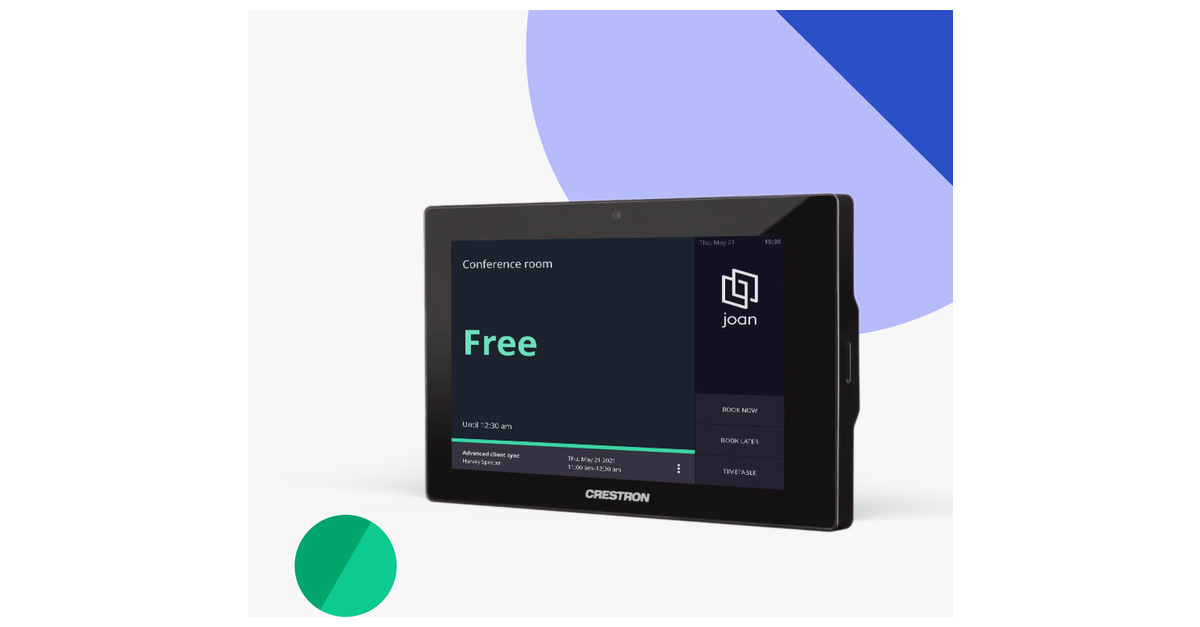 Joan Meeting Room Booking Now Certified for Crestron Room Scheduling ...