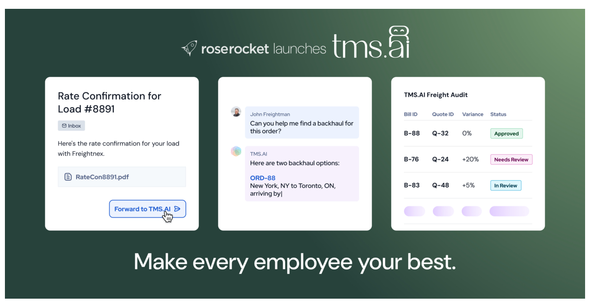 Rose Rocket Launches TMS.ai: Ushering in the AI-Native Era of ...
