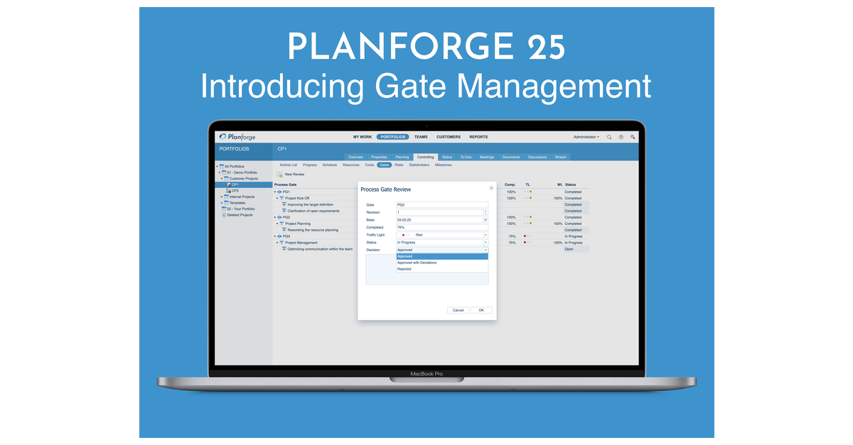 Planforge Introduces Product Maturity Level Tracking with New Gate ...