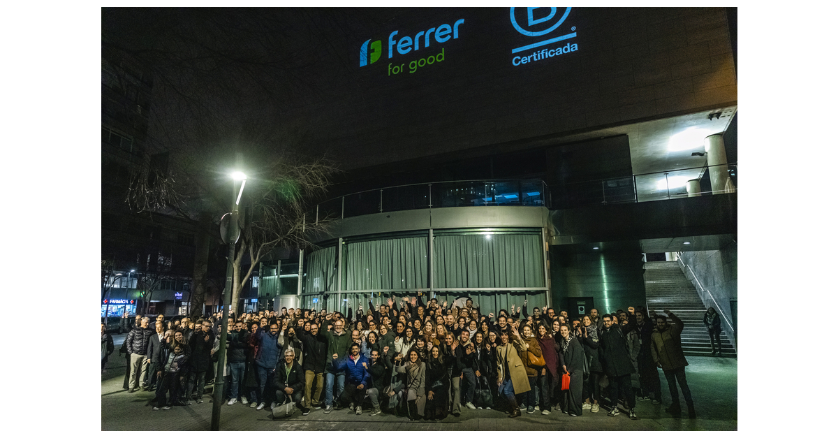 Ferrer、B Corpによる社会的・環境的影響評価で世界最高の製薬企業に | Business Wire
