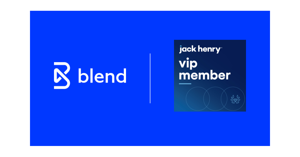 Blend Joins the Jack Henry™ Vendor Integration Program | Business Wire