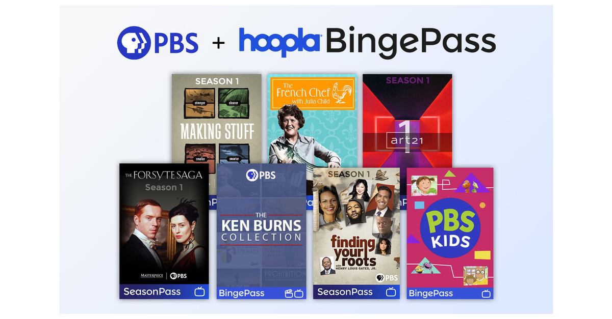 Hoopla Digital Announces Three New BingePasses with PBS Distribution | Business Wire