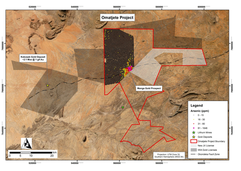 Great Quest Identifies New Gold System at its Omatjete Project, Namibia ...