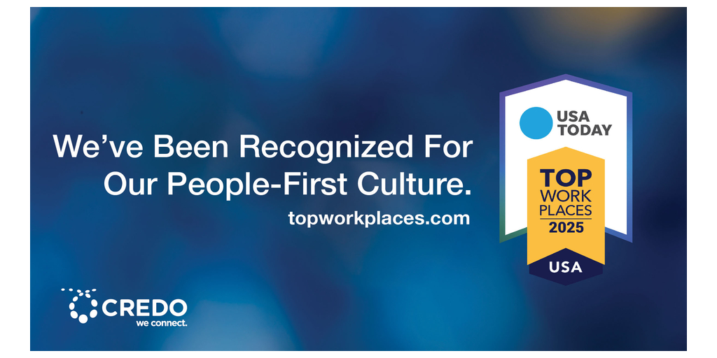 Credo Named a Winner of the 2025 Top Workplaces USA Award