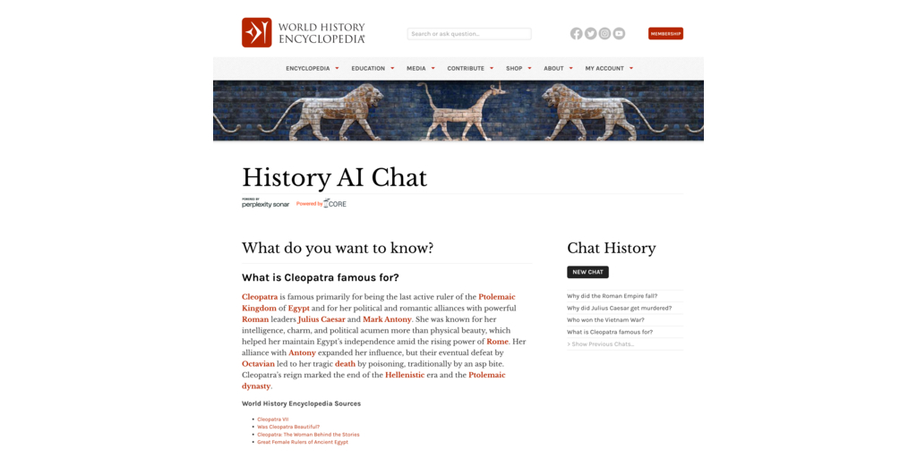 Newly Launched History AI Chat Gives Guided Help to Students Searching ...