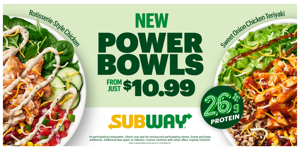 Subway® Canada is Powering Up the Nation with New Protein-Packed Power ...