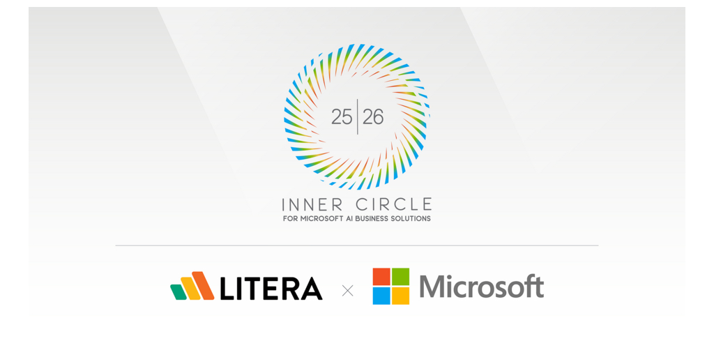 Litera Achieves the 2025-2026 Microsoft AI Business Solutions Inner Circle Award