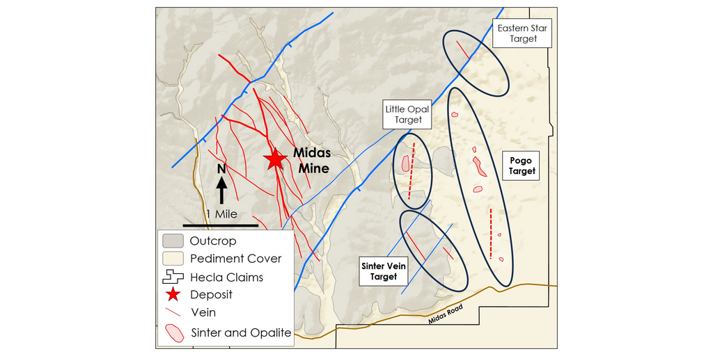 Hecla Reports High-Grade Gold Discovery at Midas with Visible Gold ...