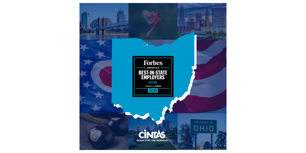 Forbes Names Cintas to 2026 America’s Best-in-State Companies List
