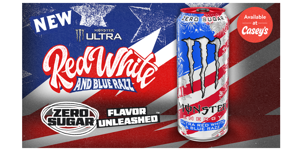Casey's and Monster Energy Unite for America’s 250th with Ultra Red ...
