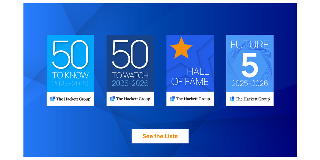 The Hackett Group® Reveals the ‘50 to Know,’ ‘50 to Watch,’ ‘Future 5 ...